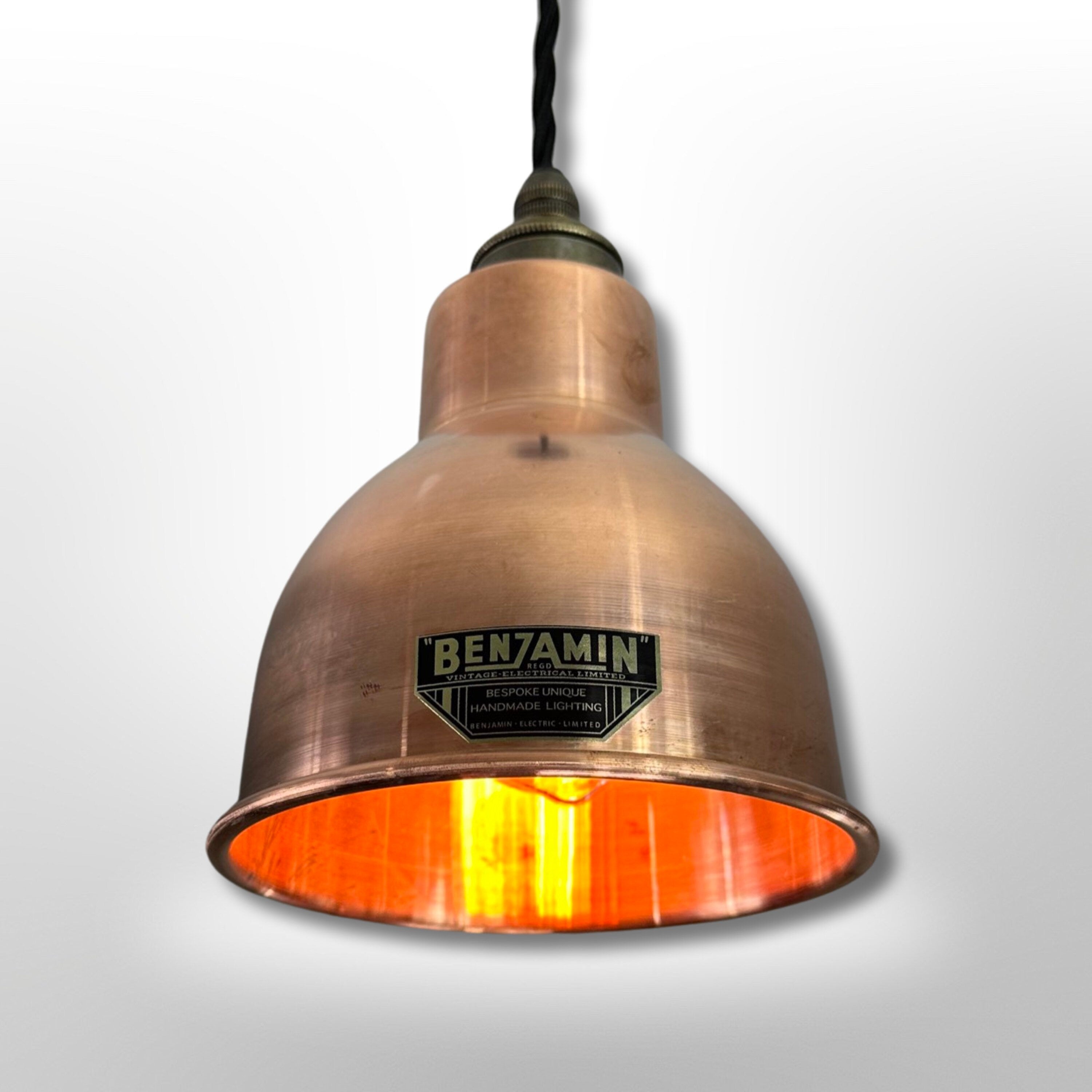 Metton ~ Antique Copper Lampshade Pendant Ceiling Light ~ 5.5 Inch ...